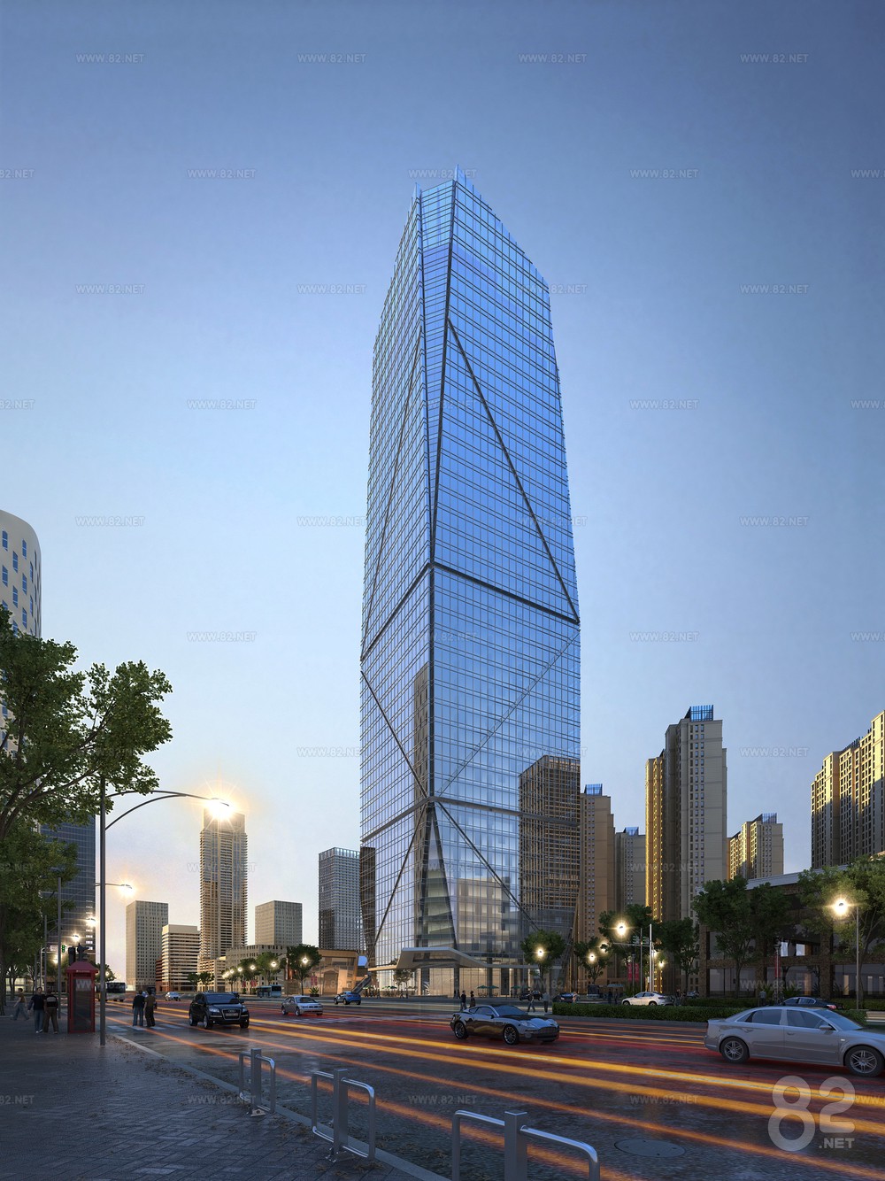 Appearance of high-rise office building | 3Ds Max(.max) - 82Models