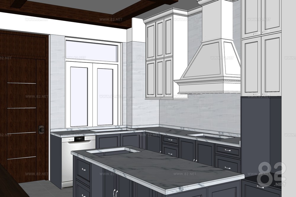 Kitchen Sketchup Model | SketchUp(.skp) - 82Models