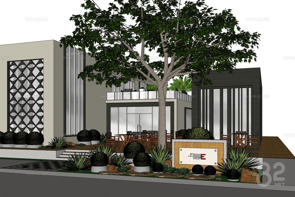Coffee shop | SketchUp(.skp) - 82Models