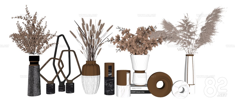 Dried Flower Vase | SketchUp(.skp) - 82Models