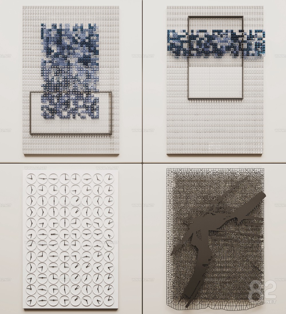 Creative three-dimensional hanging painting | 3Ds Max(.max) - 82Models