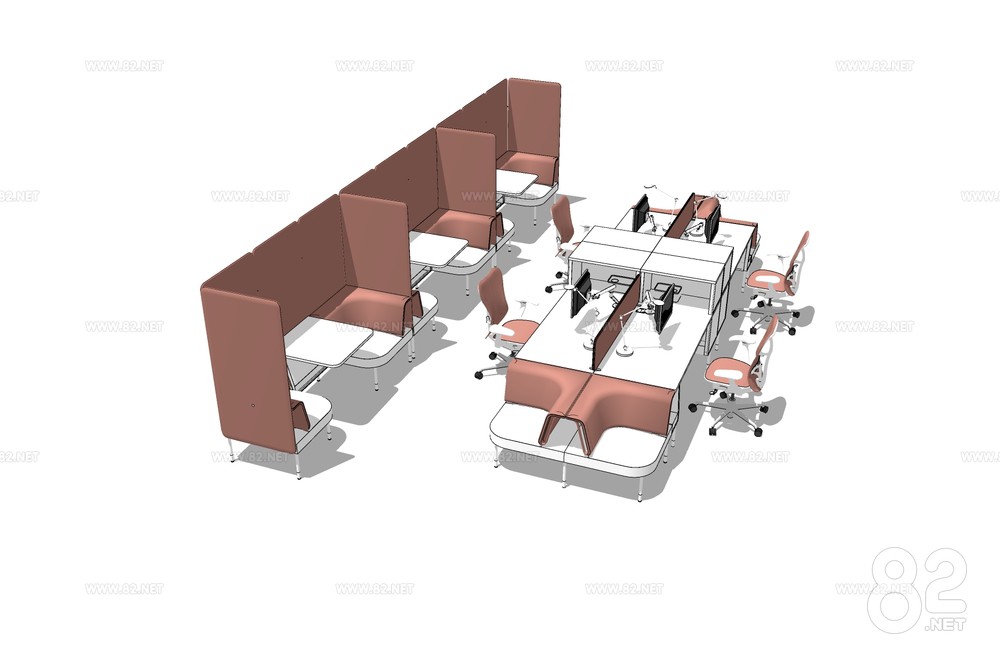 Office Sketchup Model | SketchUp(.skp) - 82Models
