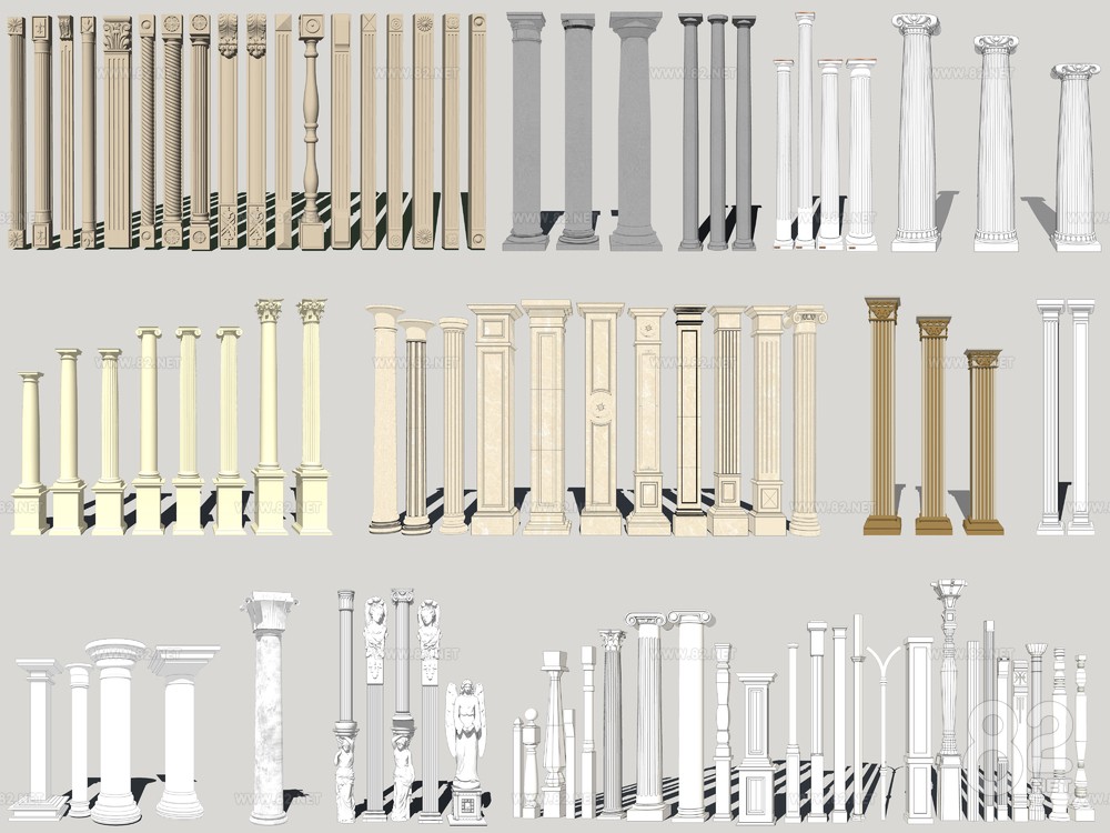 Roman Column | SketchUp(.skp) - 82Models