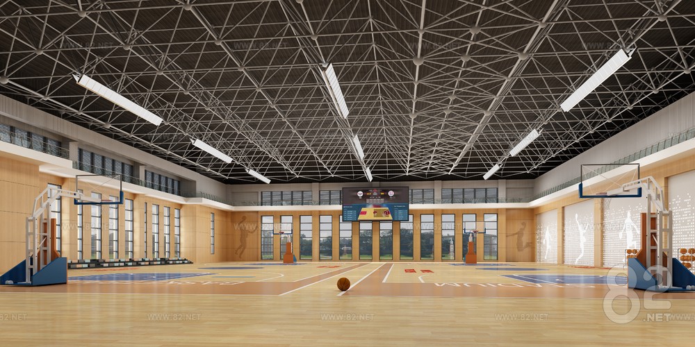 modern basketball hall | 3Ds Max(.max) - 82Models
