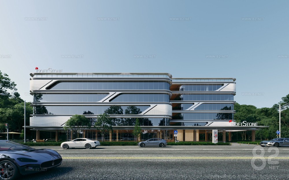 Appearance of office building | 3Ds Max(.max) - 82Models