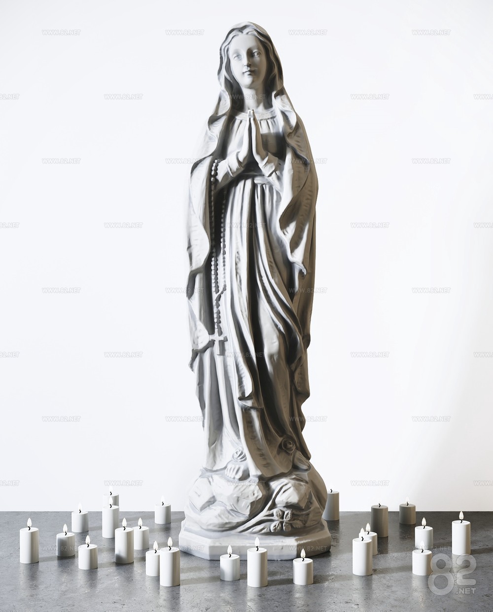 European Sculpture of the Virgin Mary | 3Ds Max(.max) - 82Models