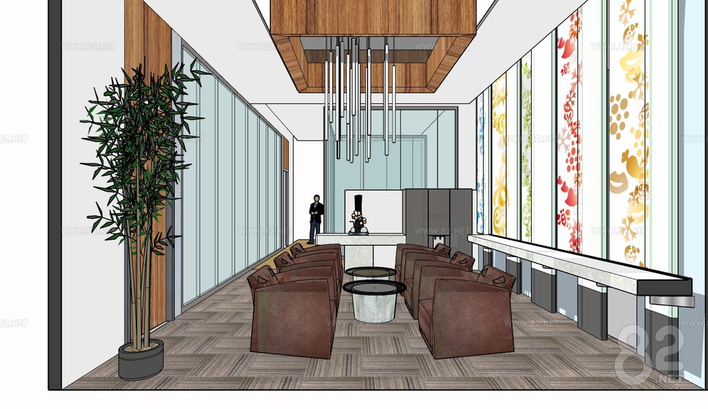 Reception Hall Sketchup Model | SketchUp(.skp) - 82Models