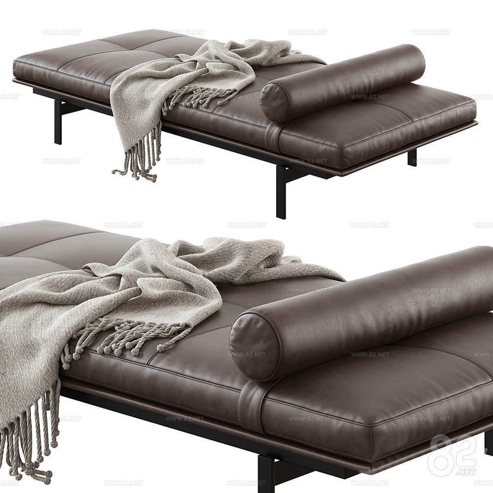 Modern Leather Bed End Stool Sofa Stool | 3Ds Max(.max) - 82Models