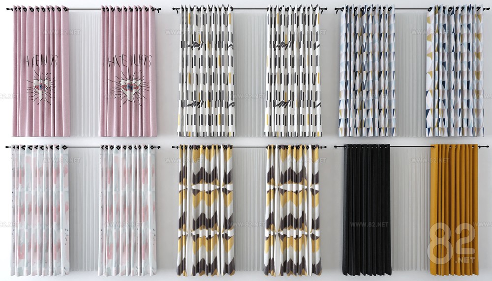 Fabric Curtain | 3Ds Max(.max) - 82Models