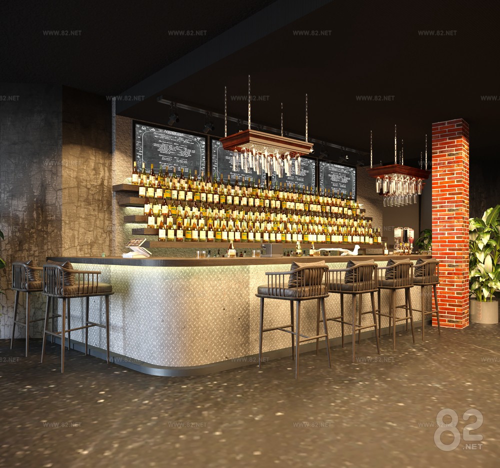 Free bar 3D Model | 3Ds Max(.max) - 82Models