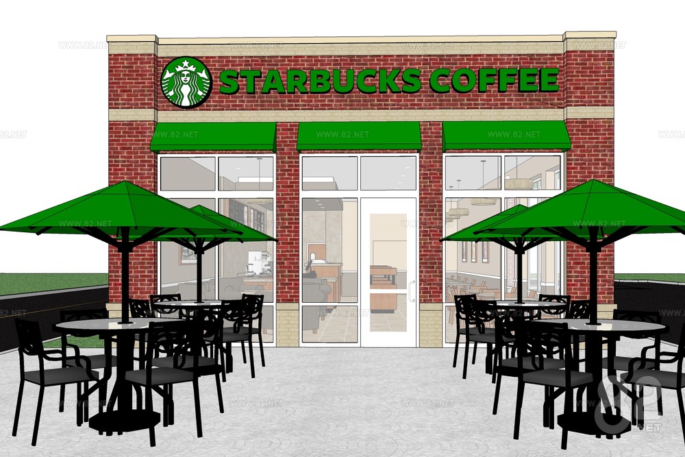 Cafe | SketchUp(.skp) - 82Models