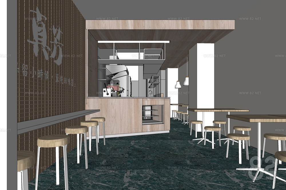 Fast Food Restaurant | SketchUp(.skp) - 82Models