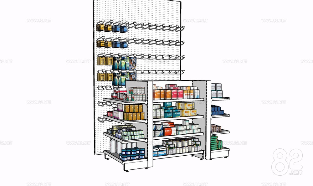 Shelf Sketchup Model | SketchUp(.skp) - 82Models