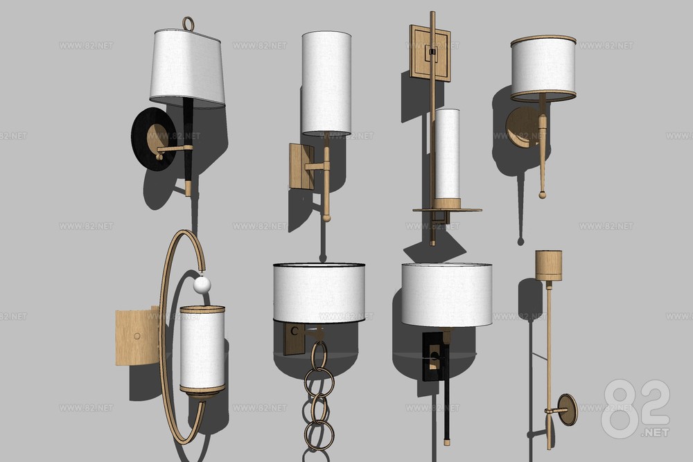 Wall lamp Sketchup Model | SketchUp(.skp) - 82Models