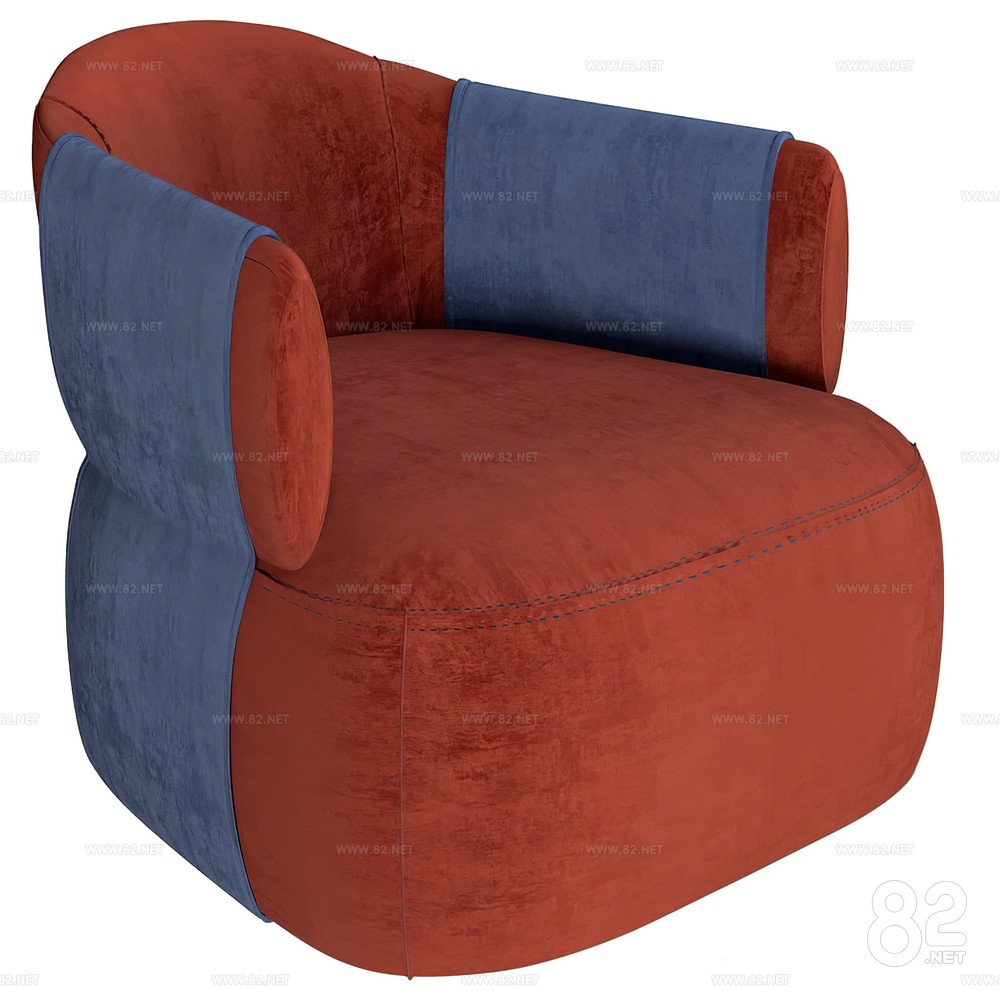 Fabric Single Sofa | 3Ds Max(.max) - 82Models