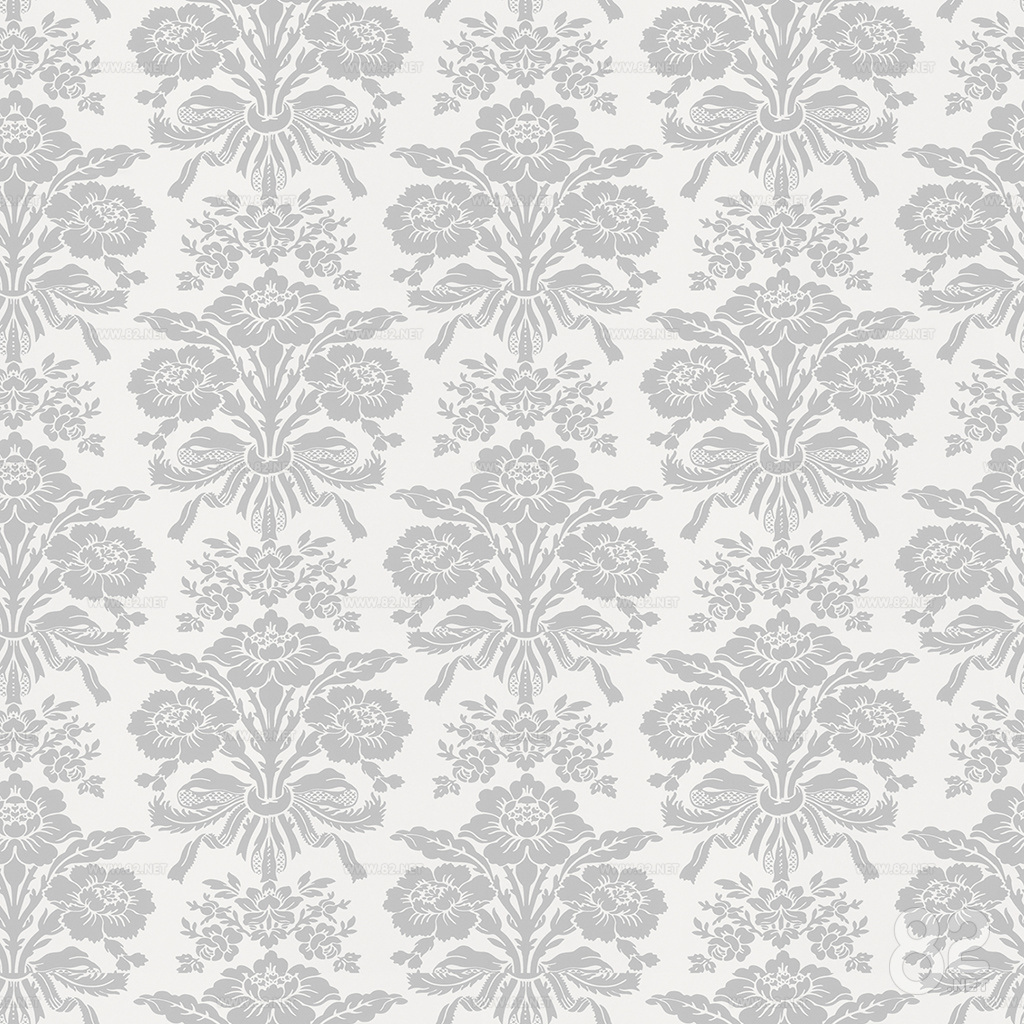 Seamless white European French classical pattern wallpaper wall ...