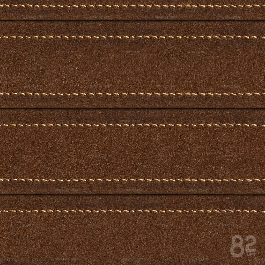 Seamless Brown Quilted Trim Fine Grain Soft Leather 3D | Texture Maps ...