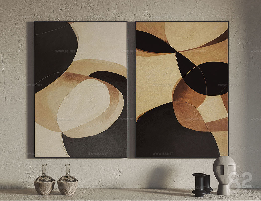Middle Ancient Style Decorative Painting 3D | Texture Maps (.jpg .png ...