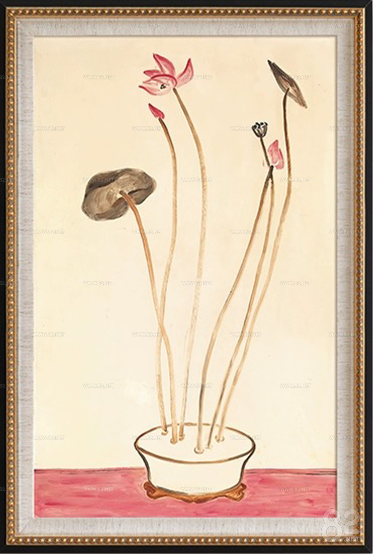 Middle Ancient Style Decorative Painting 3D | Texture Maps (.jpg .png ...