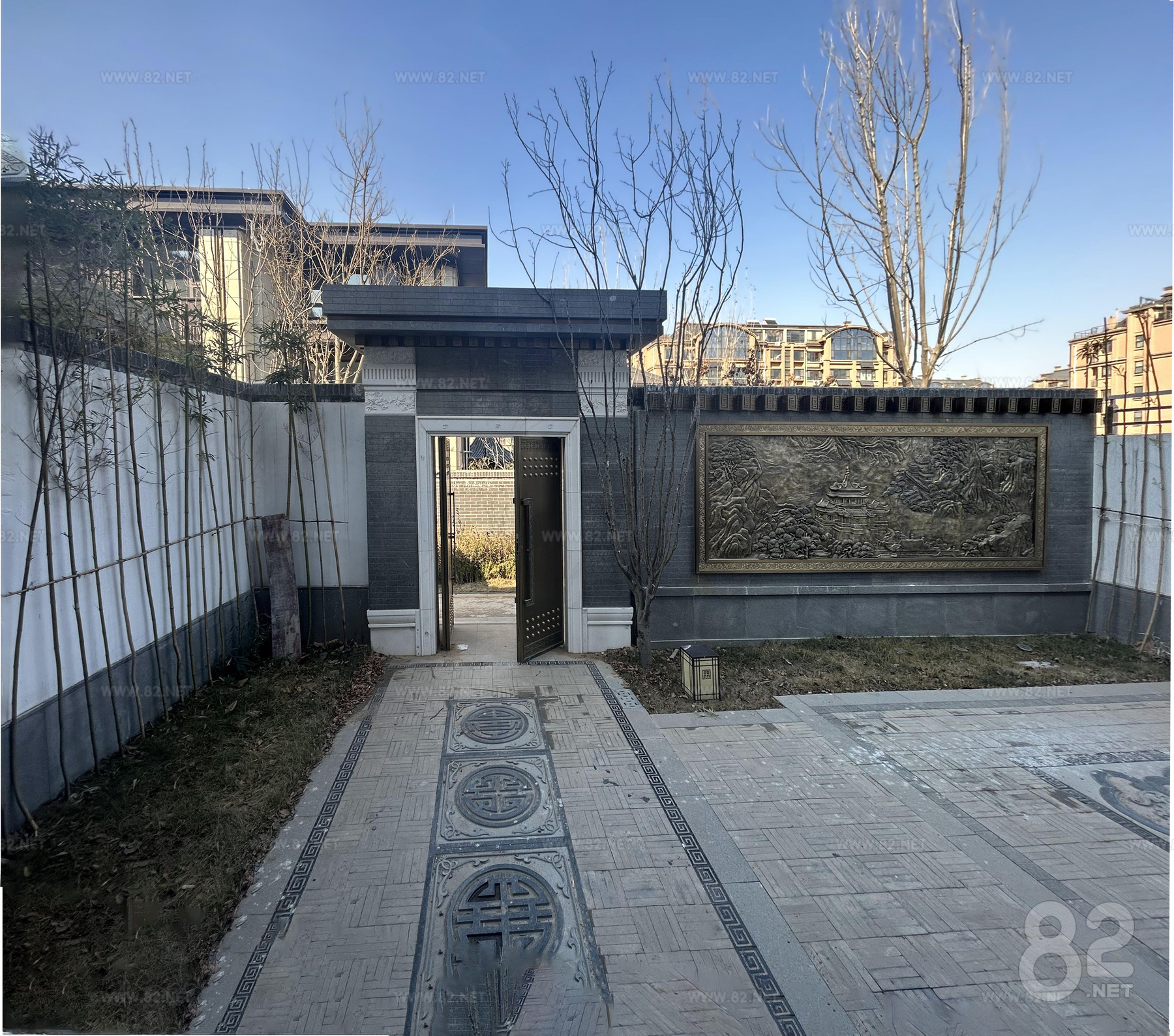 Chinese Courtyard Exterior | Texture Maps (.jpg .png) - 82Models