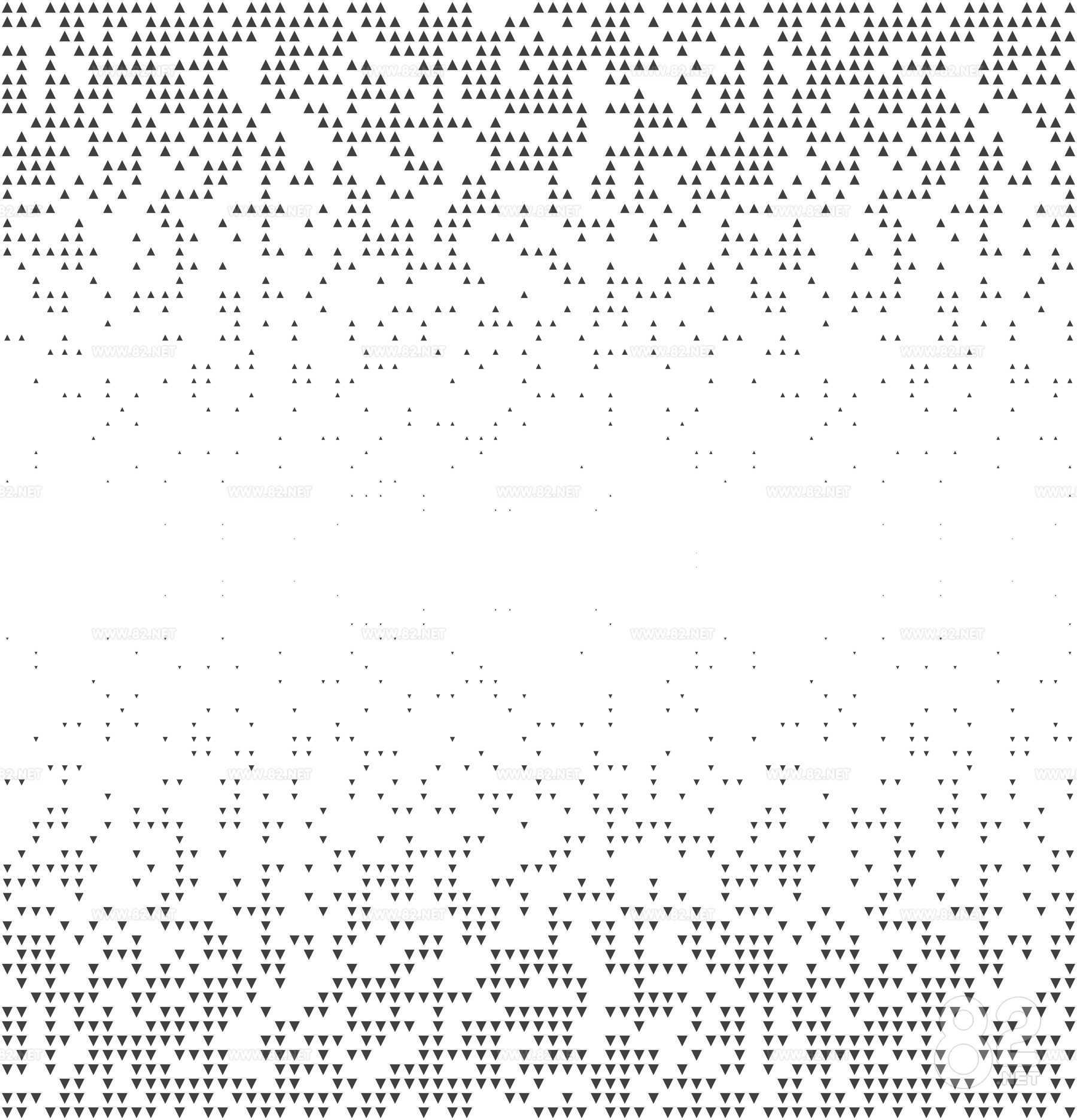 Black and white gradient triangle perforated plate metal plate hollow ...