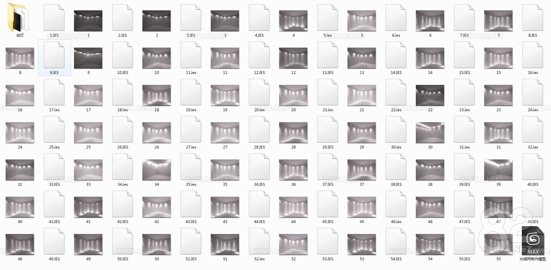 Collection | IES Files (.ies) - 82Models