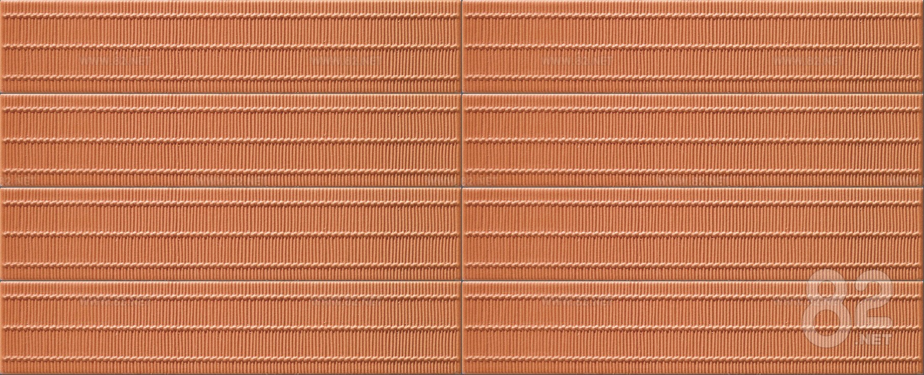 Orange Antique Strip Tiles 3D | Texture Maps (.jpg .png) - 82Models