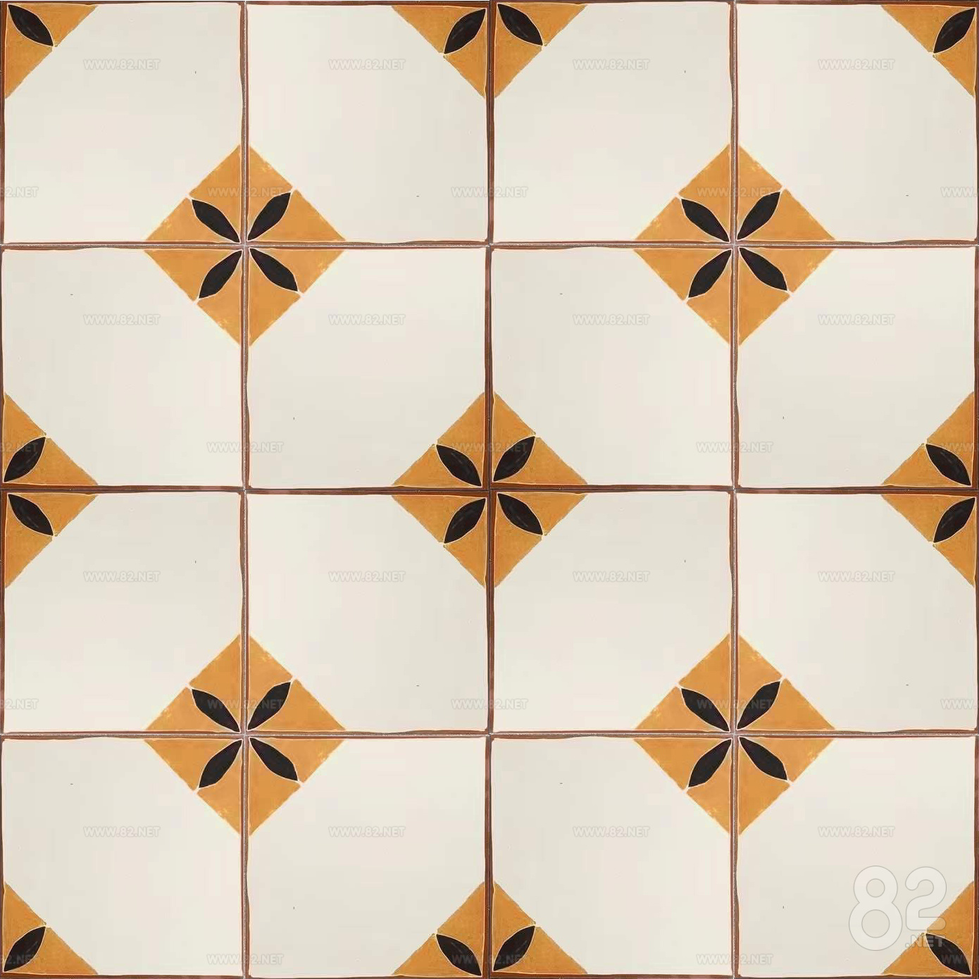 Seamless Retro Nordic Tiles | Texture Maps (.jpg .png) - 82Models