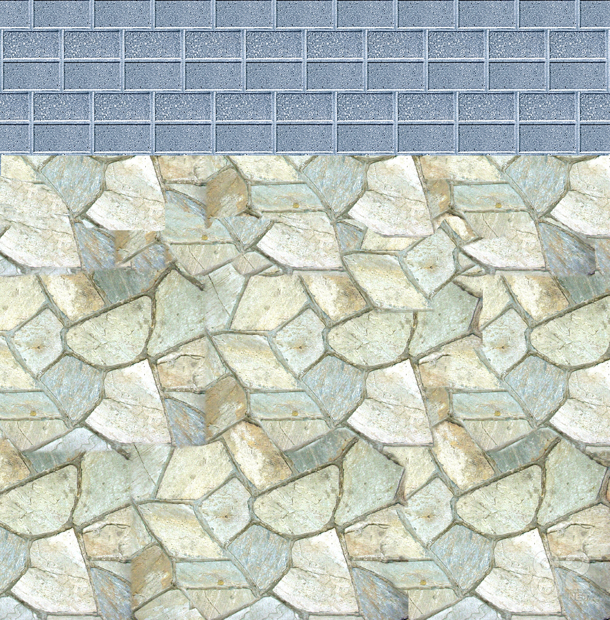 Cultural Stone Gravel Ground Paving 3D | Texture Maps (.jpg .png ...