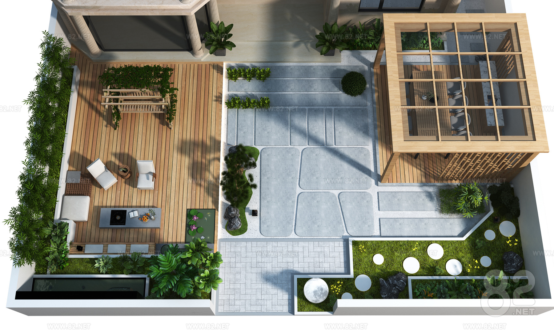 Roof Garden | 3Ds Max(.max) - 82Models