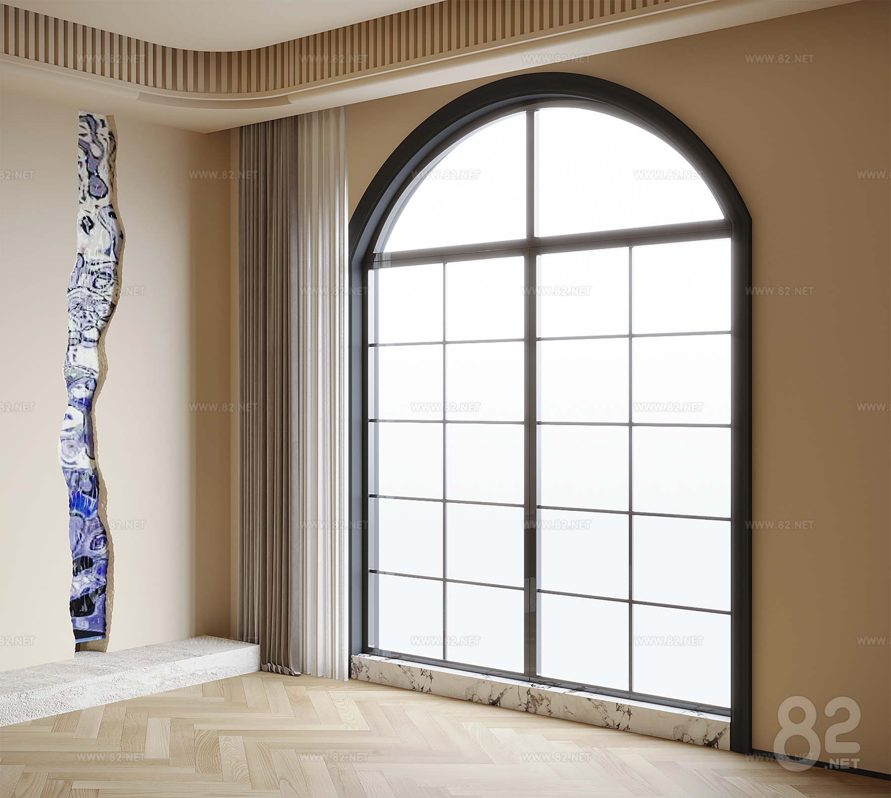 Floor-to-ceiling windows | SketchUp(.skp) - 82Models