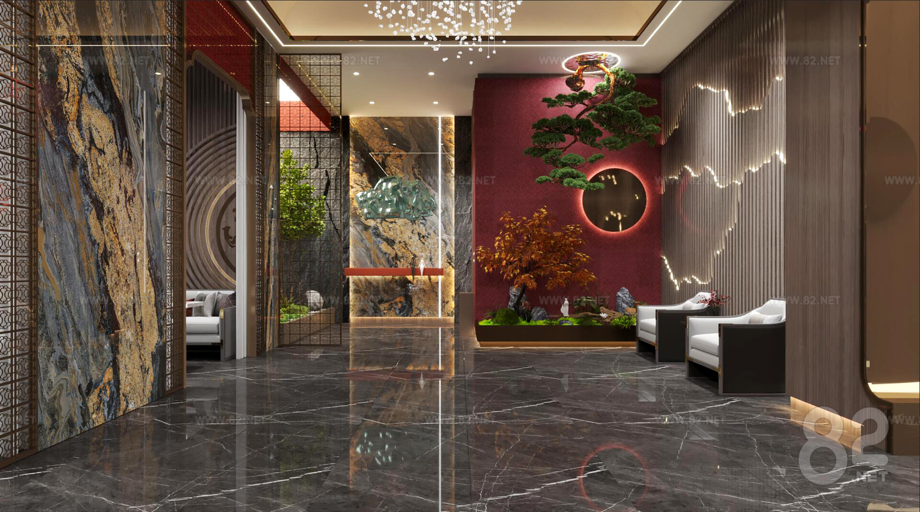 New Chinese Club Hall | 3Ds Max(.max) - 82Models