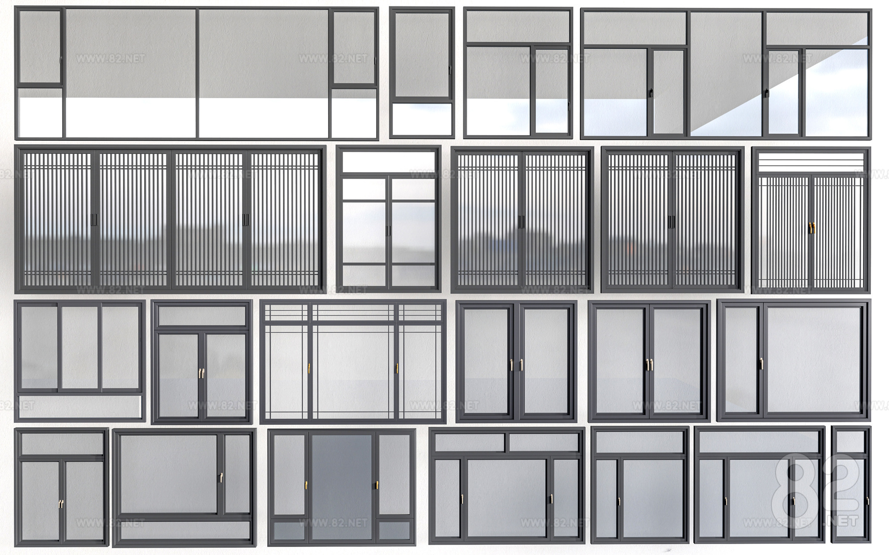 glass window window combination floor to ceiling window bedroom ...