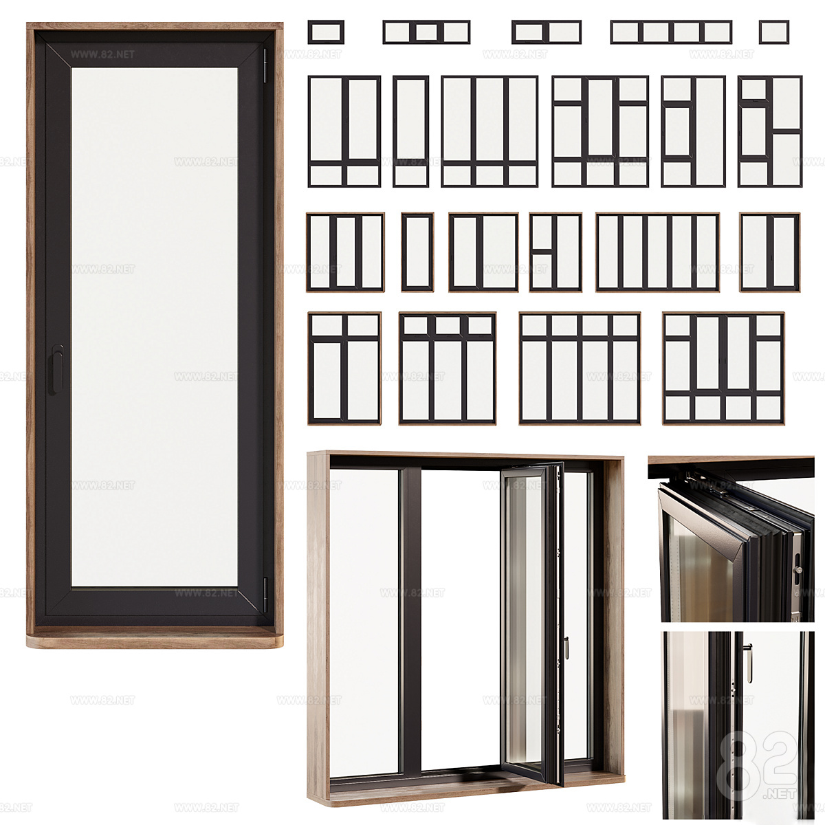 casement window download | 3Ds Max(.max) - 82Models