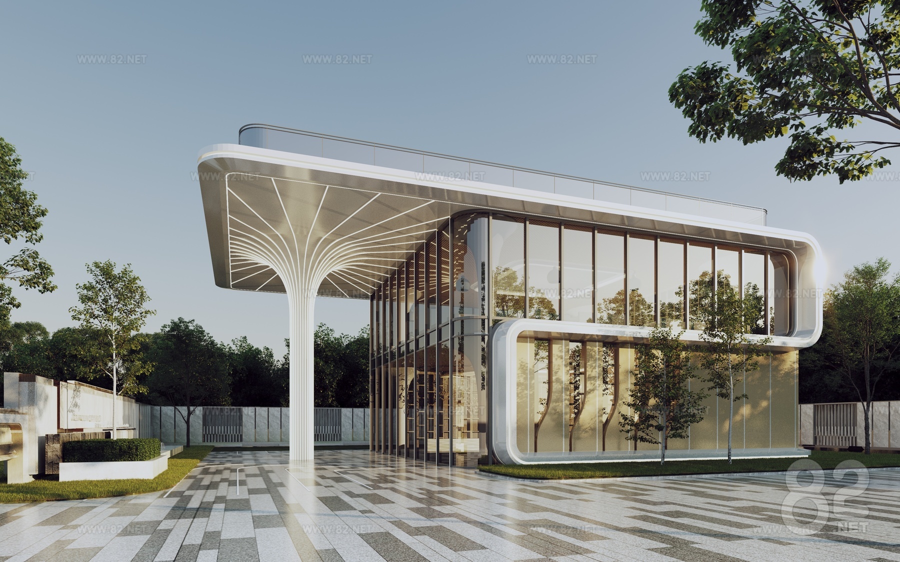 Modern small public buildings_small public buildings_sales offices ...