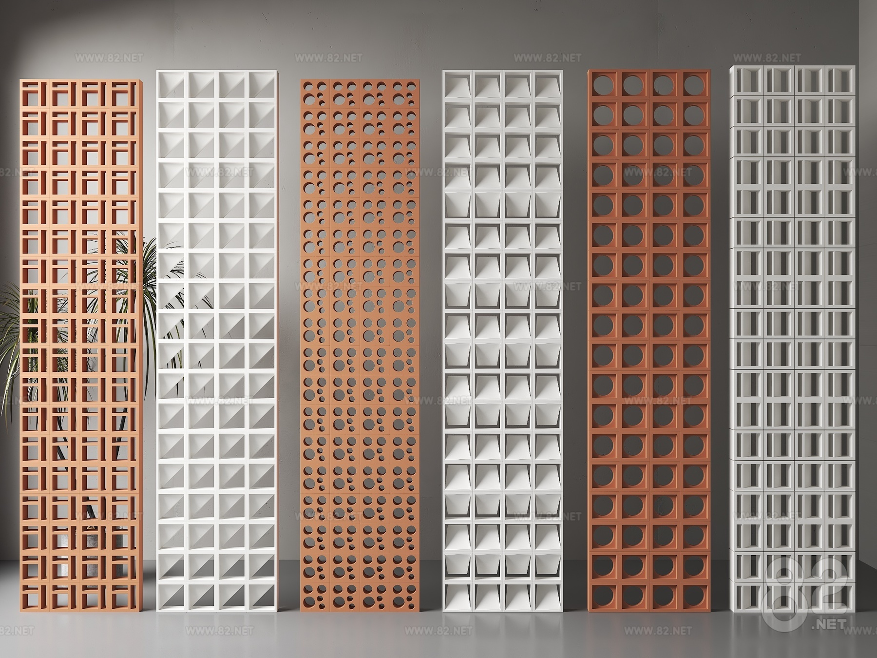 Modern cement brick partition hollow brick hollow brick partition ...