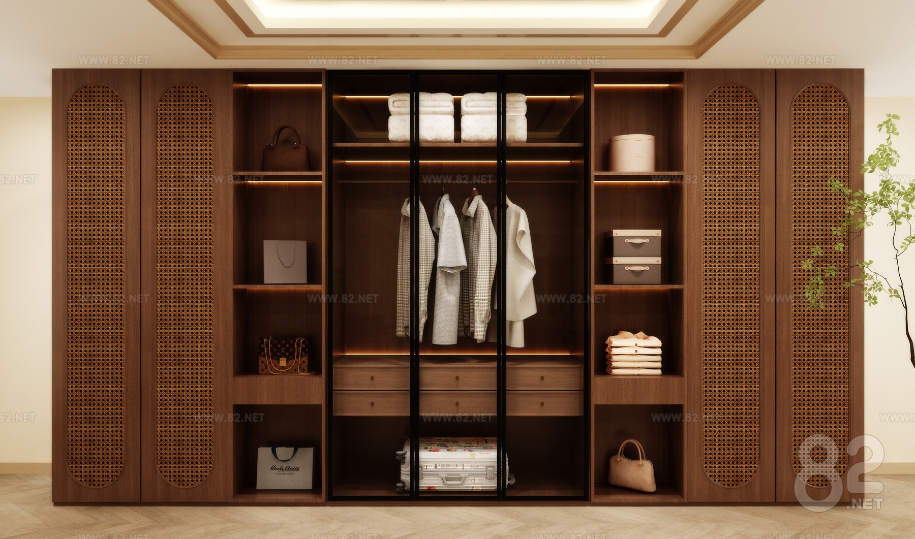 Wardrobe Design Wardrobe Effect Diagram Wardrobe Coat Cabinet Design ...