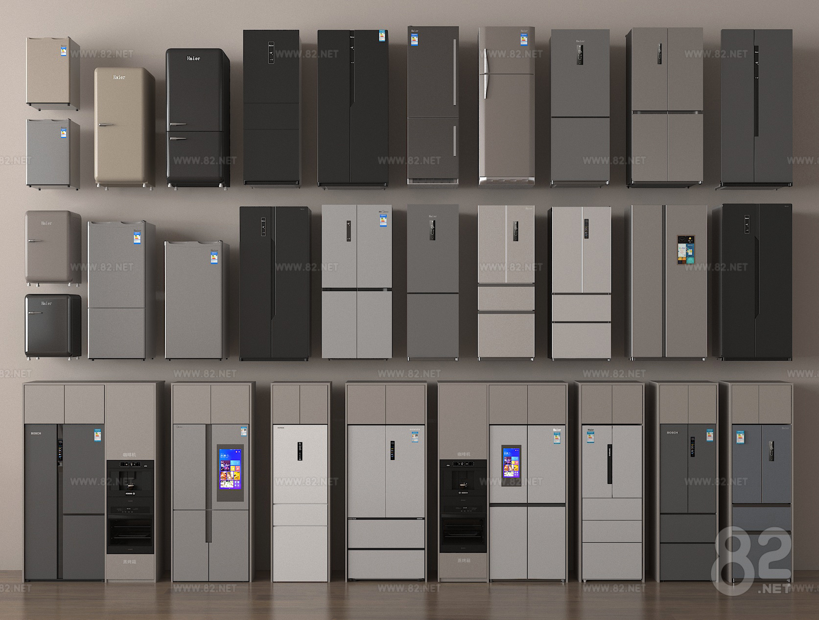 Single door refrigerator double door refrigerator mini refrigerator ...