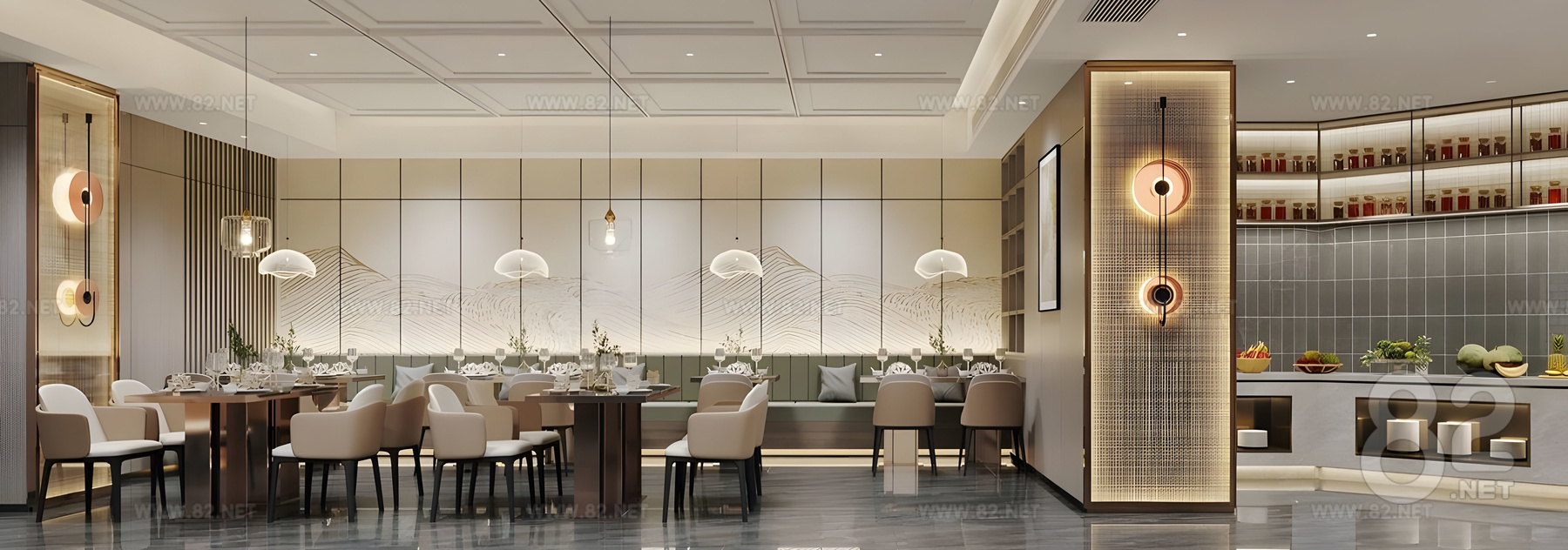 New Chinese Buffet DiningRoom Hotel Restaurant Buffet Restaurant Table ...