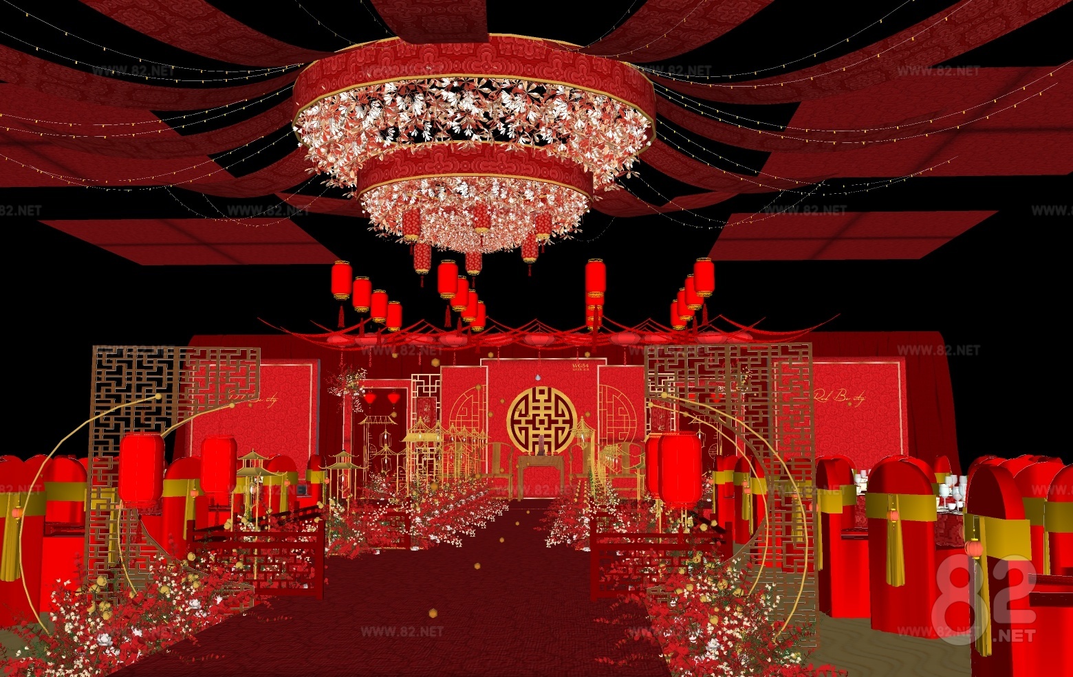 New Chinese Wedding Celebration download | SketchUp(.skp) - 82Models