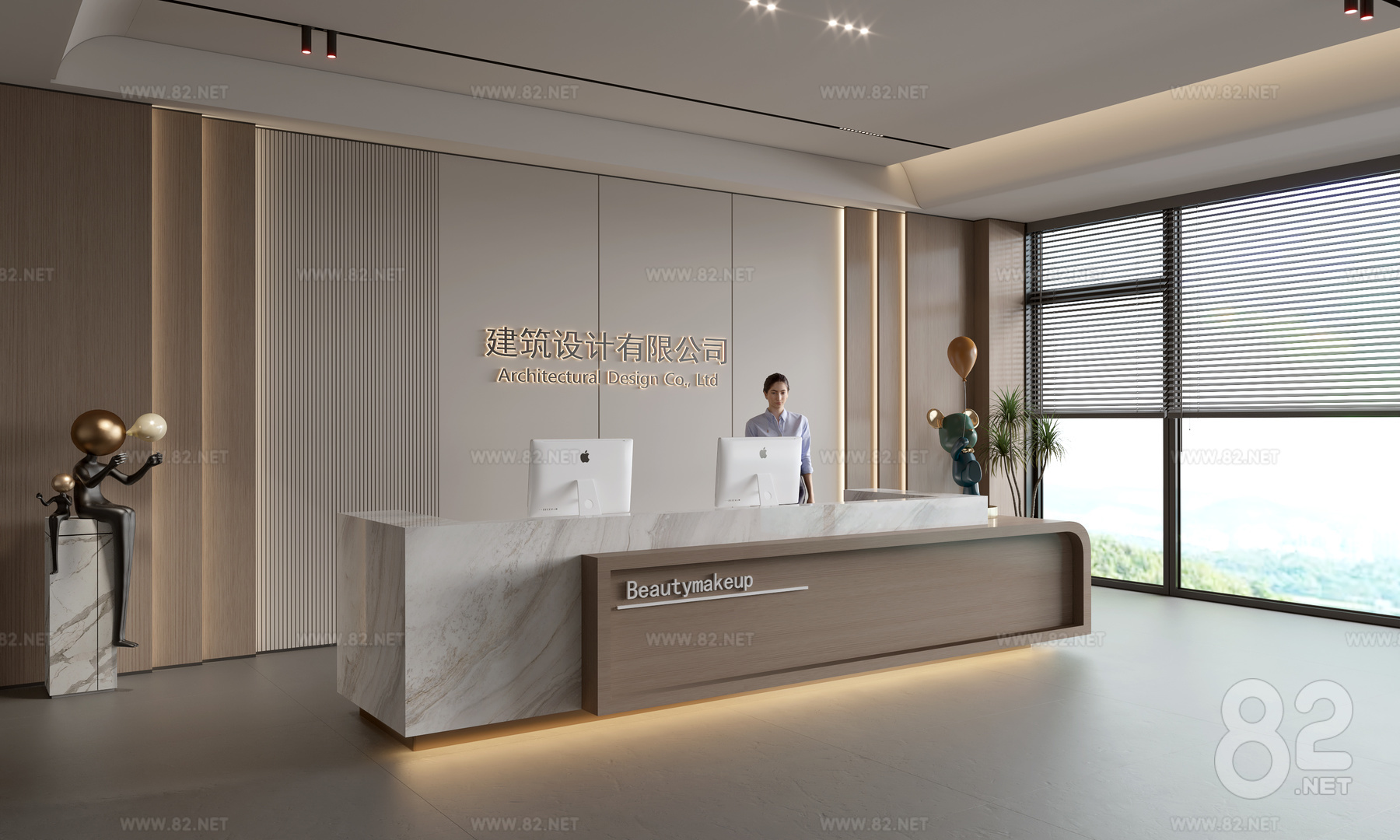 Modern Company Front Desk Reception Area Bar Desk Reception Desk ...