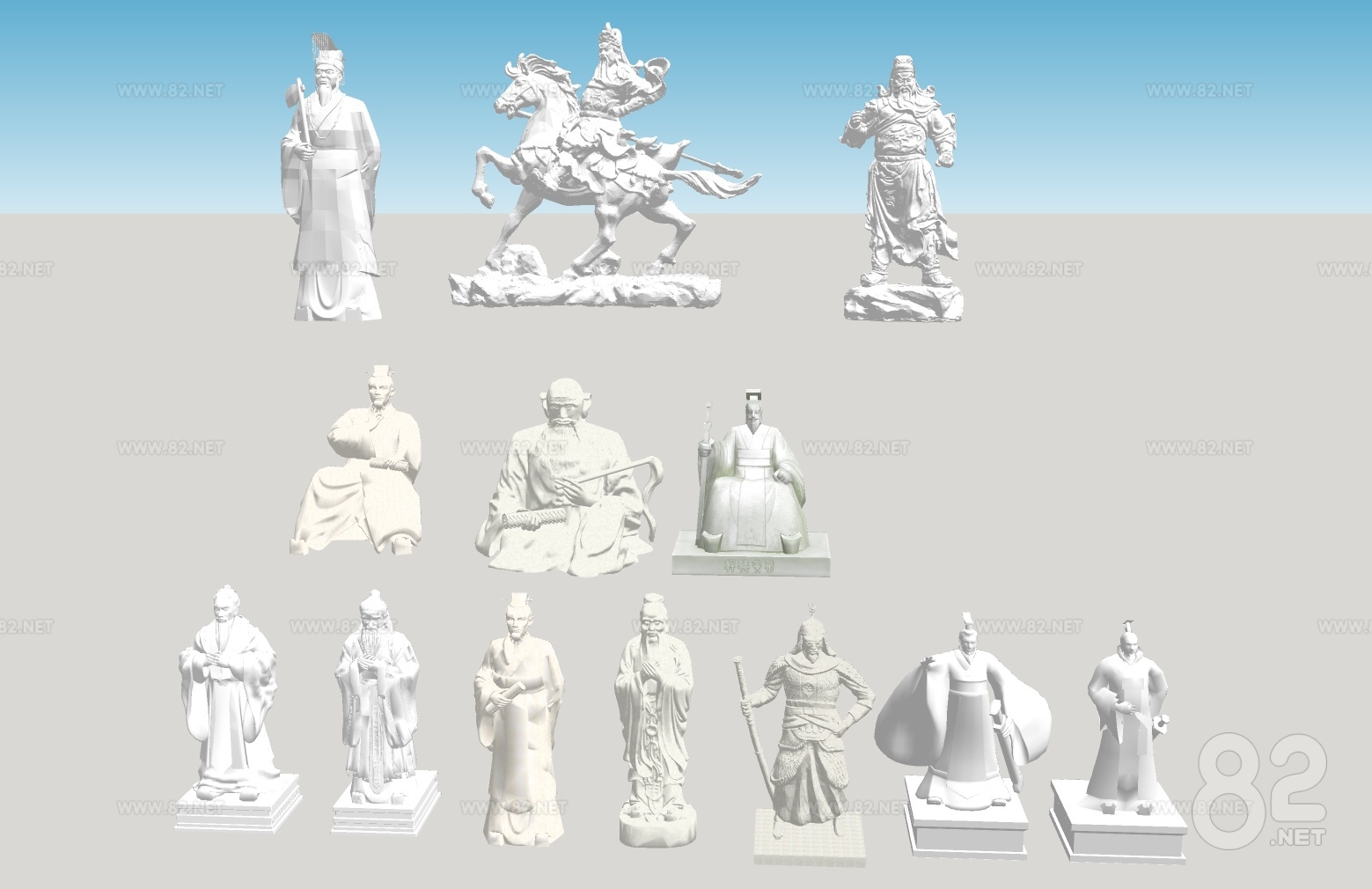ancient figure sculpture download Sketchup Model | SketchUp(.skp ...