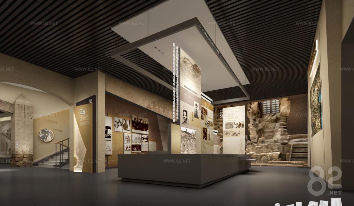 Museum Cultural Relics Wall Exhibition Hall download | 3Ds Max(.max ...