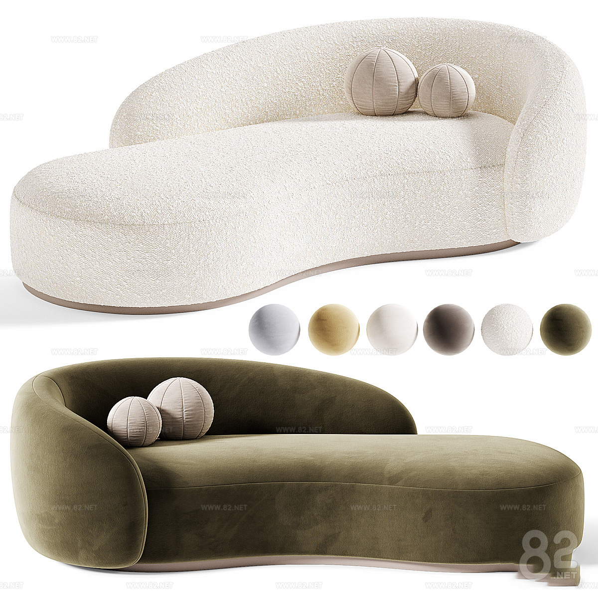 Modern Creamy Eichholtz Bernd Sofa download | 3Ds Max(.max) - 82Models