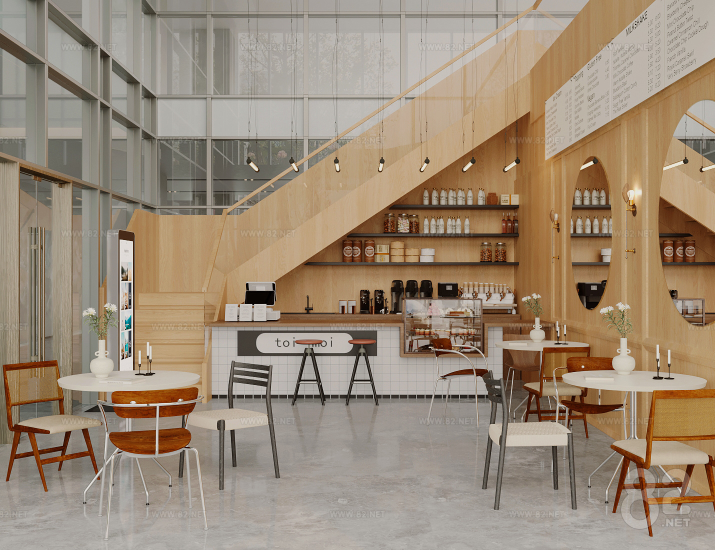 Coffee shop workbench | SketchUp(.skp) - 82Models