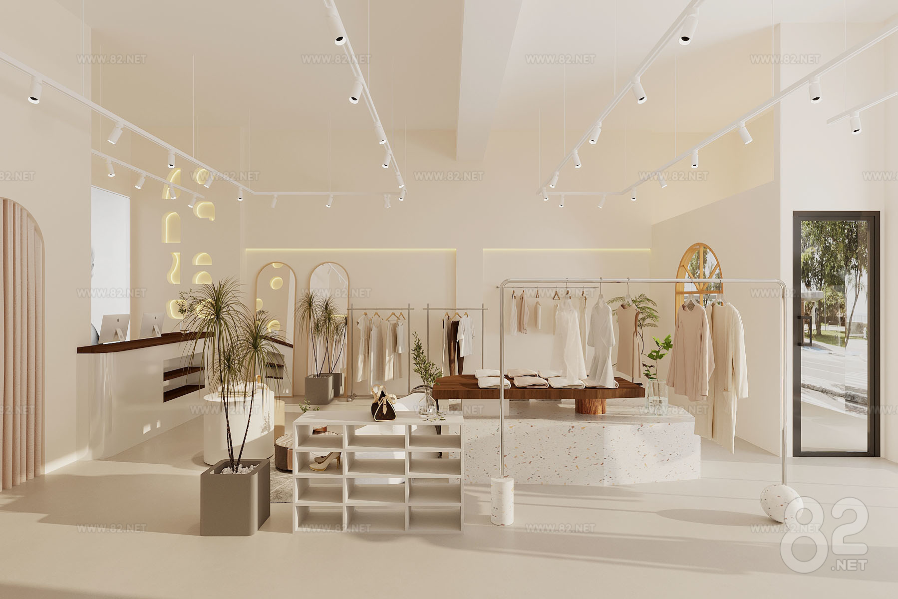 Modern Clothing Store Clothing Store download Sketchup Model | SketchUp ...