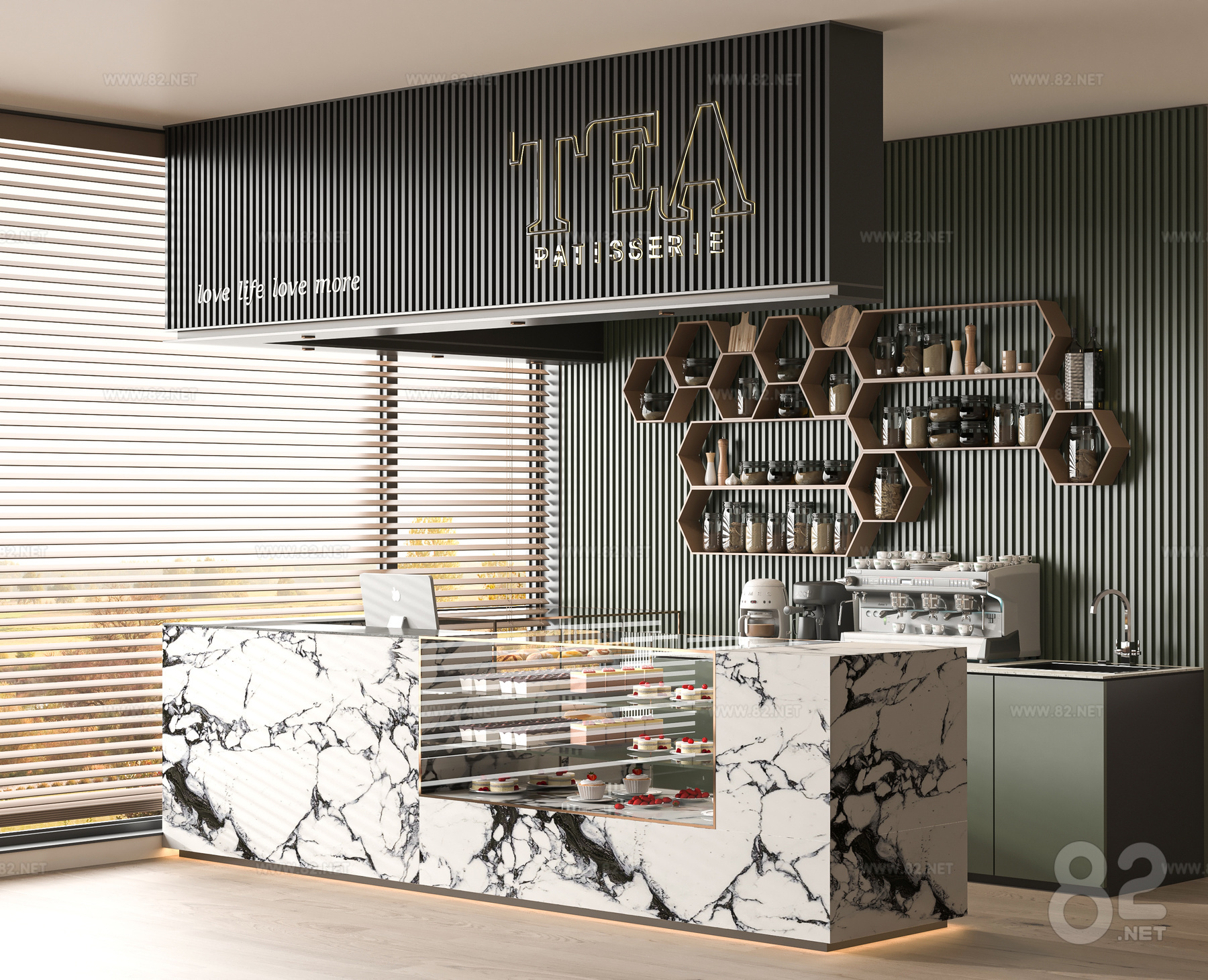 Modern Milk Tea Shop download | 3Ds Max(.max) - 82Models