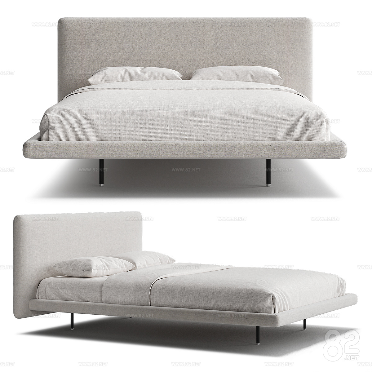 Double bed download | 3Ds Max(.max) - 82Models