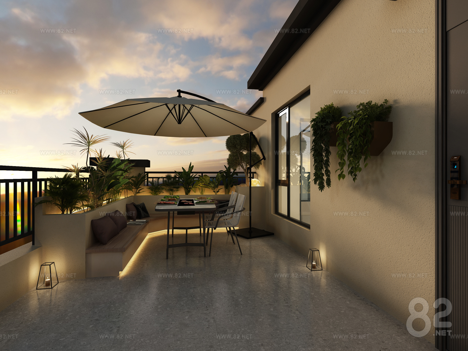 Modern Terrace | 3Ds Max(.max) - 82Models