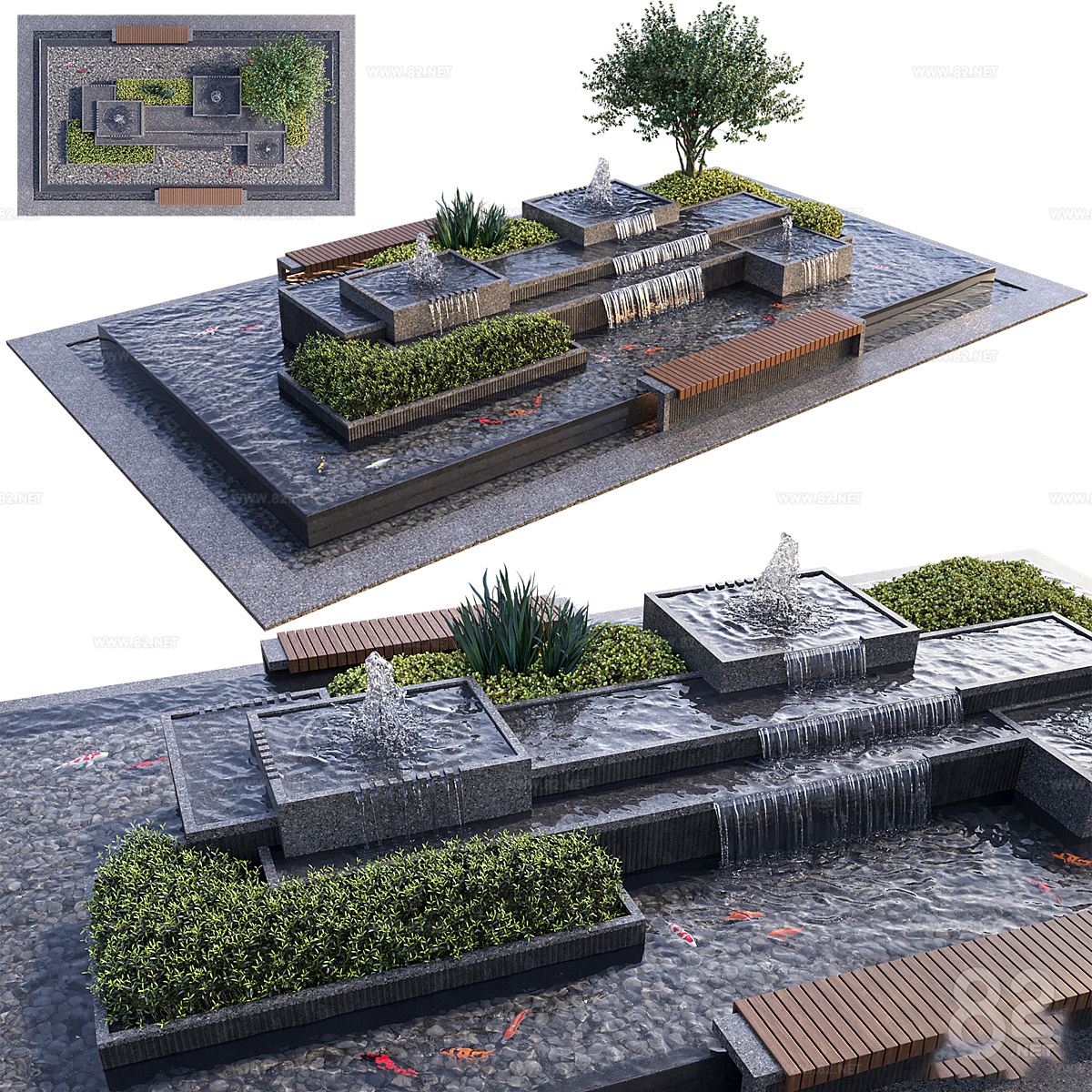 Modern Garden Landscape download | 3Ds Max(.max) - 82Models